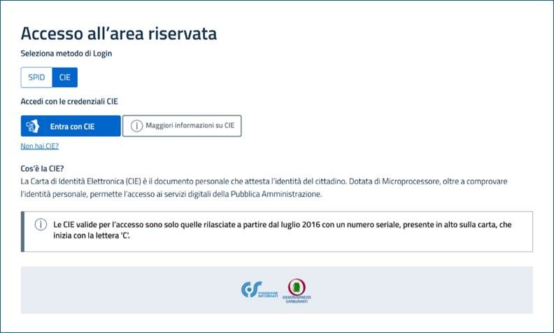 Portale del trasporto, area riservata: attivo dal 21 marzo anche l’accesso con Carta d’Identità ...